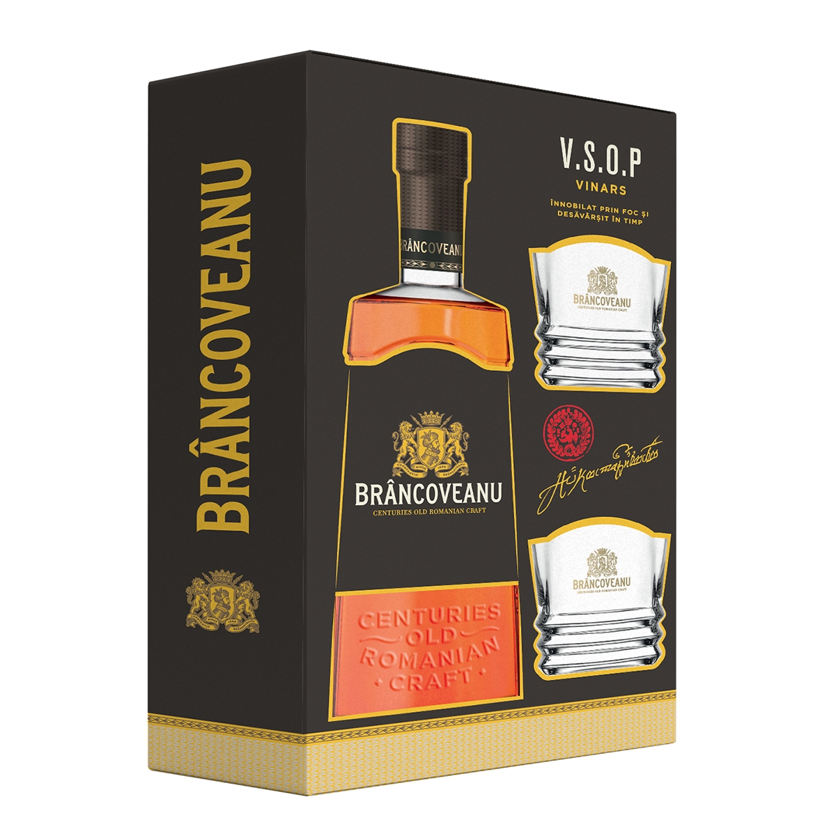 Brancoveanu VSOP 700ml + caseta | Iconic Drinks
