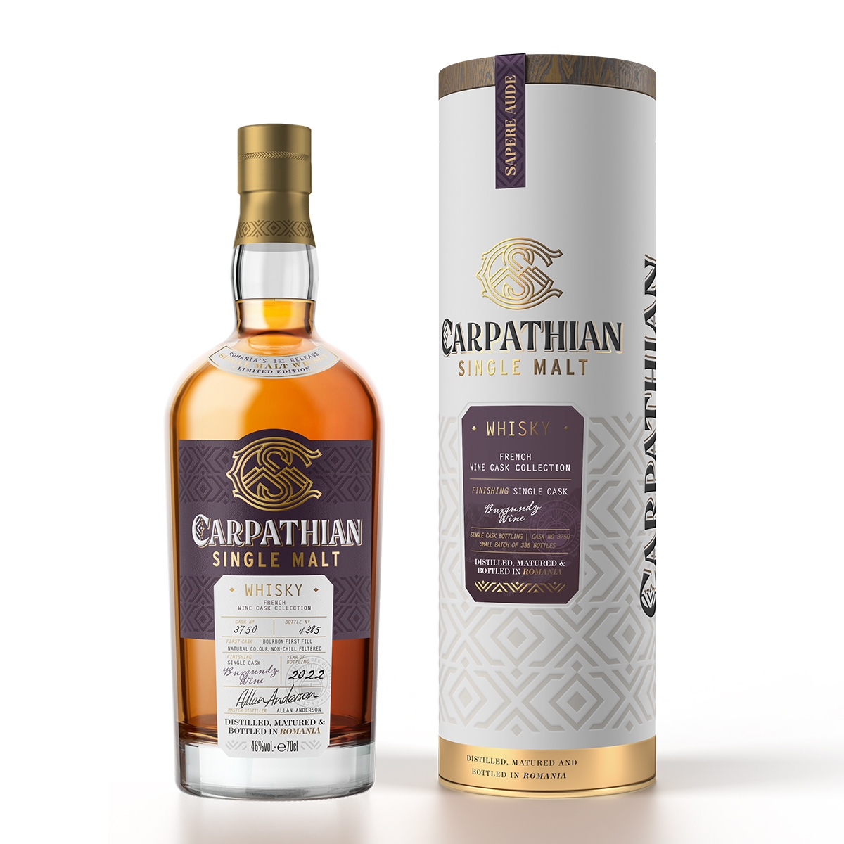 Carpathian Single Malt Burgundy Wine 700 ml - 46% | Iconic Drinks
