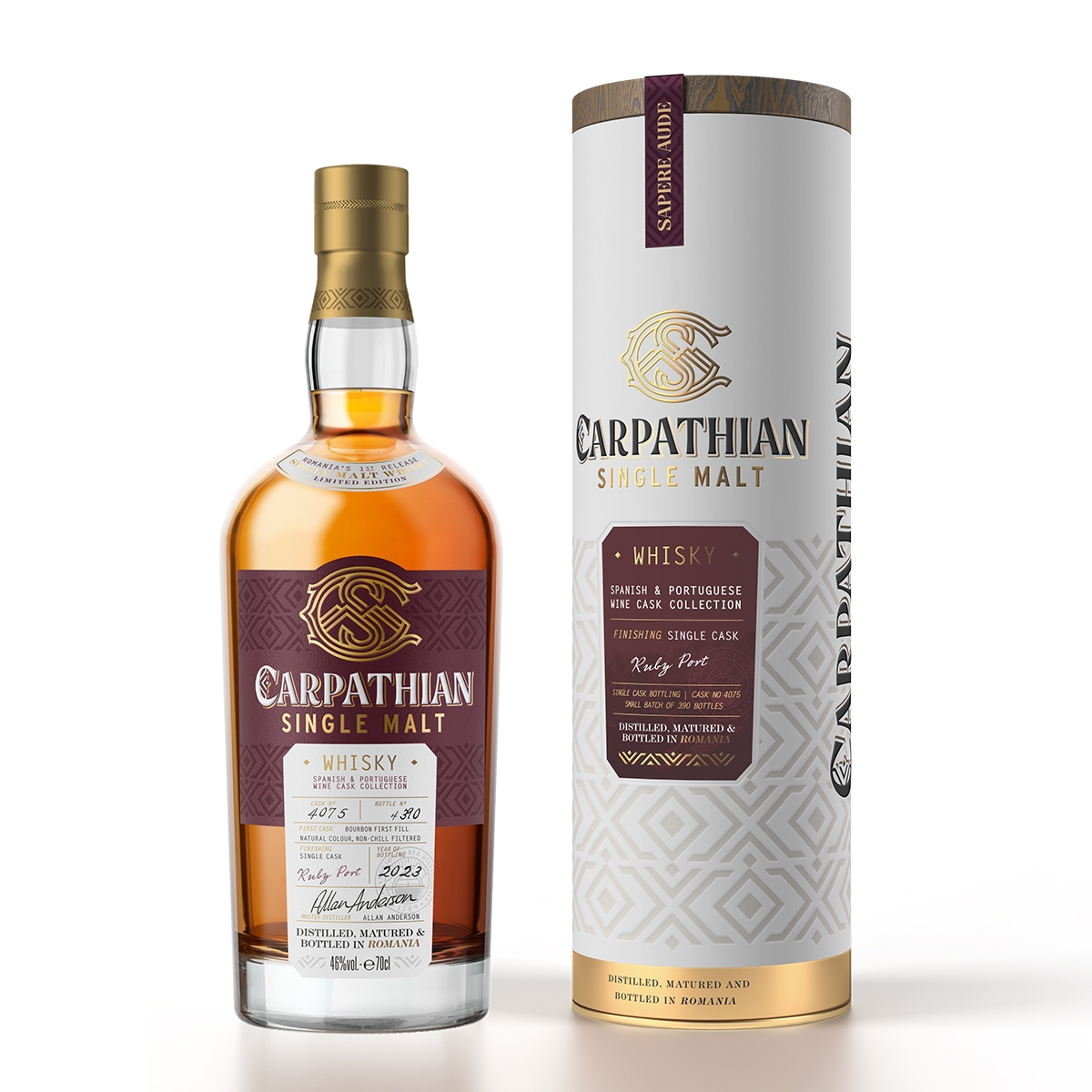 Carpathian Single Malt Ruby Port 700 ml - 46% | Iconic Drinks